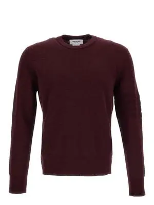 Thom Browne Ottoman Milano Stitch 4-bar Bomber Pullover - Multicolor
