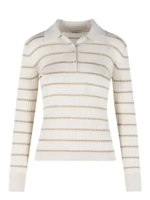 Max Mara Max Mara 'Gitano' Ivory Cashmere And Silk Sweater Women Cream