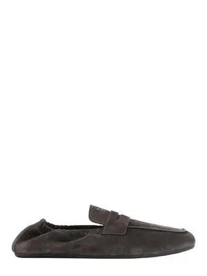 Prada Moro Suede Penny Loafers - Brown