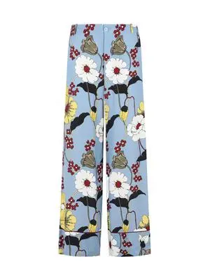 Marni Light Viscose Trousers - Blue