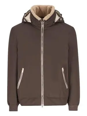 Brunello Cucinelli Padded Down Jacket - Brown