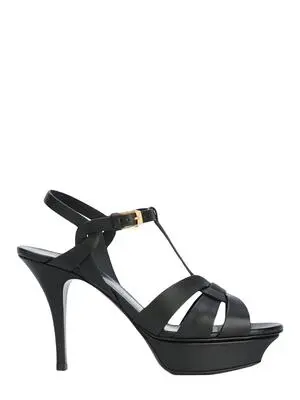 Saint Laurent Tribute Leather Sandals - Multicolor