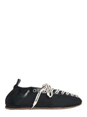 GANNI Sporty' Fabric Blend Ballet Flats - Black