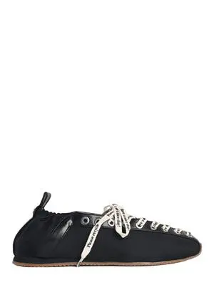 GANNI Sporty Fabric Blend Ballet Flats - Black