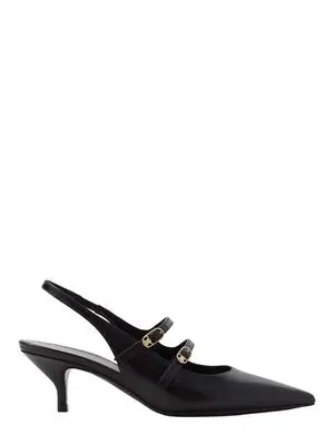 Celine Double Straps Mules - Black