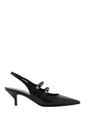 Celine Double Straps Mules - Black