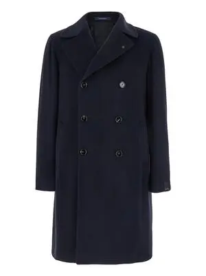 Tagliatore Wool Double Breasted Coat - Multicolor