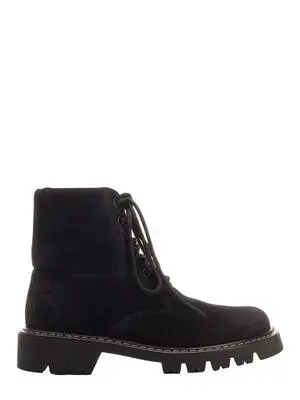 Loewe Sierra Combat Ankle Boot - Black