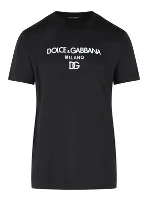 Dolce & Gabbana Dolce & Gabbana Black Cotton T-Shirt Men Black