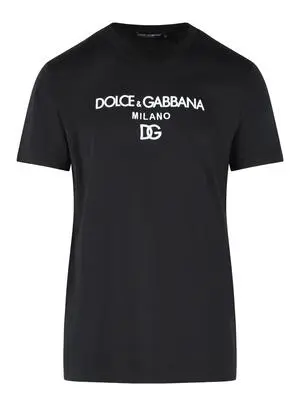 Dolce & Gabbana Dolce & Gabbana Black Cotton T-Shirt Men Black