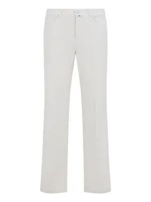 Kiton Cotton Paint - White