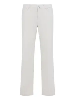 Kiton Corduroy Trousers - White