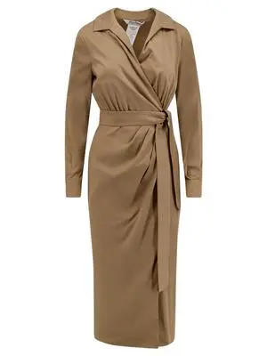 Max Mara Cotton Blend Dress - Multicolor