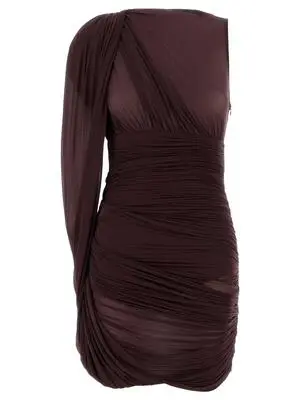 Magda Butrym Stretch Tulle Dress - Purple