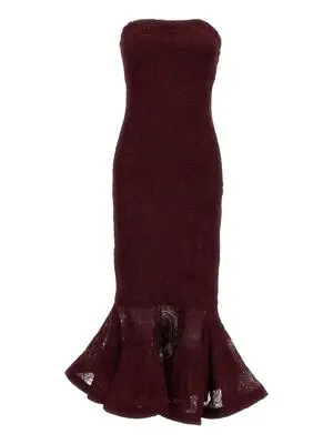 ROTATE BY BIRGER CHRISTENSEN Flower Mesh Flounce Dress - Multicolor