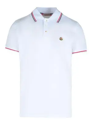 Moncler Cotton Polo Shirt - White