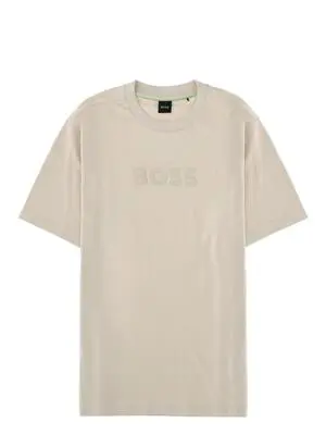 BOSS T-shirt With Logo - Cream