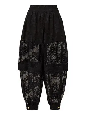 Zimmermann Luna Lace Harem Pants - Black