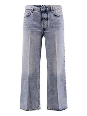 TOTEME Cotton Jeans With Flared Bottom - Multicolor