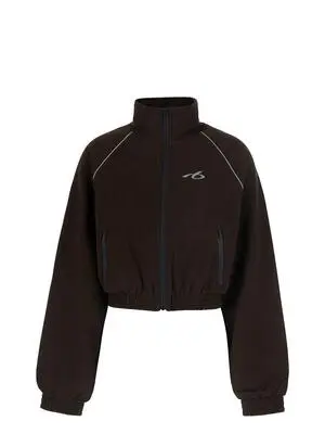 Balenciaga Balenciaga Women Brown Cropped Sweatshirt With Logo Detail On The Front In Cotton For Women Multicolor