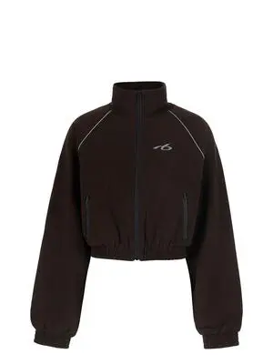 Balenciaga BALENCIAGA Cotton Cropped Zip Up Sweatshirt Multicolor
