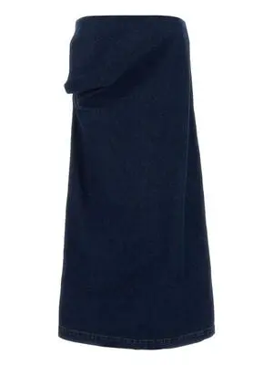 Magda Butrym Denim Skirt - Blue