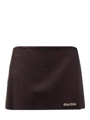 Miu Miu Mohair And Virgin Wool Mini Skirt - Multicolor