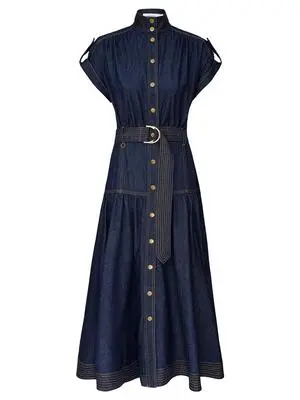 Zimmermann Long Denim Dress - Multicolor