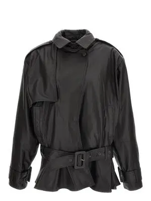 ROTATE BY BIRGER CHRISTENSEN ROTATE Biker Leather Jacket Multicolor