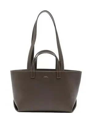 A.p.c. Leather Tote Bag - Brown