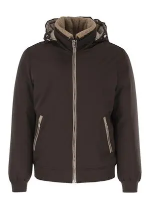 Brunello Cucinelli Padded Bomber Jacket - Brown