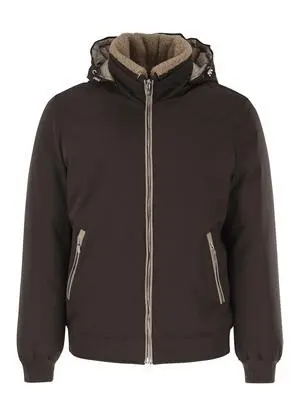 Brunello Cucinelli Brunello Cucinelli Padded Bomber Jacket Brown