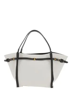 TOD'S Cotton Blend Tote Bag With Leather Strap - Multicolor
