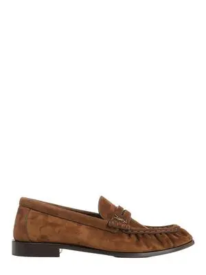 Saint Laurent Suede Moccasin - Brown