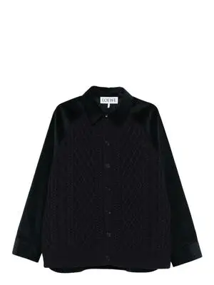 Loewe Knitted Cotton Overshirt - Multicolor
