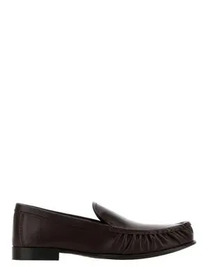 Miu Miu Calf Leather Loafer - Brown