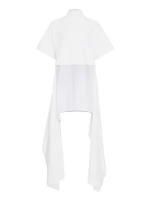Alaïa Asymmetric Cotton Blend T-shirt - Multicolor