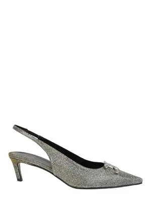 Celine Alma Triomphe Iridescend Slingback 50 - Silver