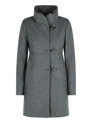FAY Graphite Wool Blend Coat - Gray
