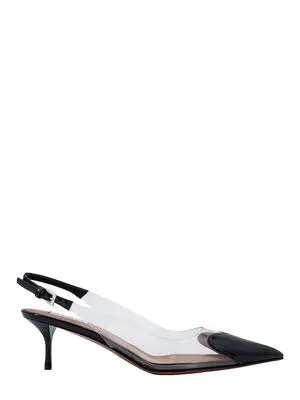 Alaïa Le Coeur Slingback Pvc And Leather Pumps - Multicolor