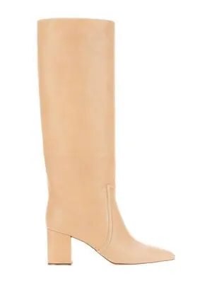 Paris Texas Leather Knee-high Boots - Cream