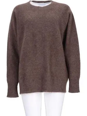 P.a.r.o.s.h Racoon Fur Sweater - Brown