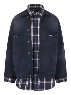 Balenciaga Balenciaga Men Cotton Shirt Jacket Multicolor