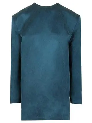 Saint Laurent Silk Satin Dress - Blue