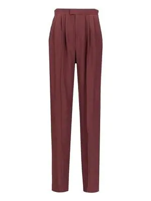 Saint Laurent Habutai Silk Trousers - Multicolor