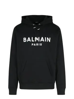 Balmain Cotton Sweatshirt - Black