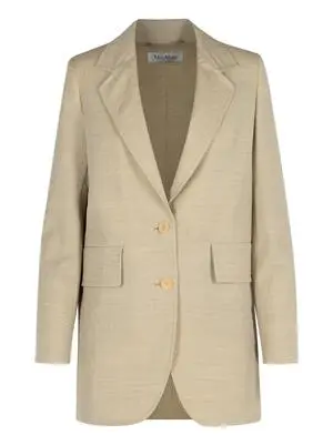Max Mara Acacia Virgin Wool Jacket - Cream