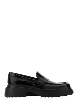 TOD'S Leather Loafers - Black