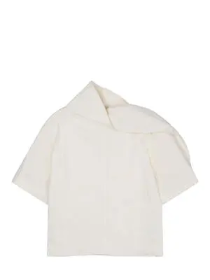 Bottega Veneta Top In Lana - Cream