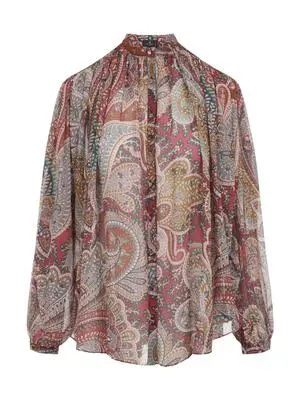 Etro Camicia Con Stampa Paisley - Multicolor
